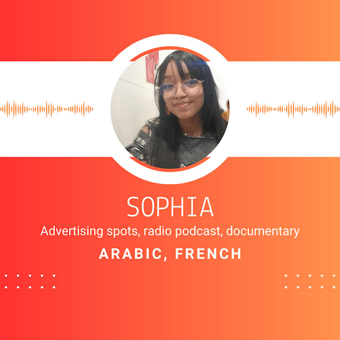 Record professional female moroccan arabic voice over by Chesophia | Fiverr