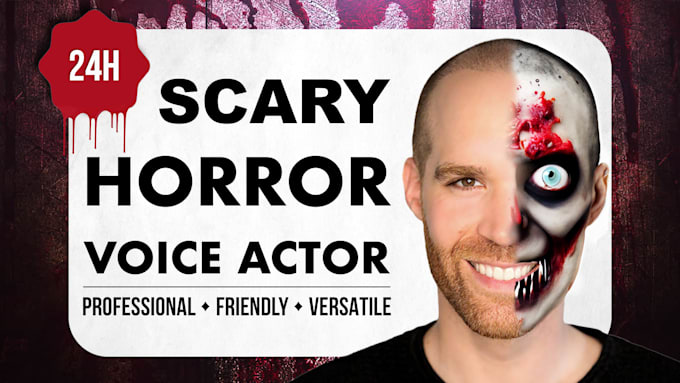 Be your professional scary horror voice actor by Erikvanderven | Fiverr