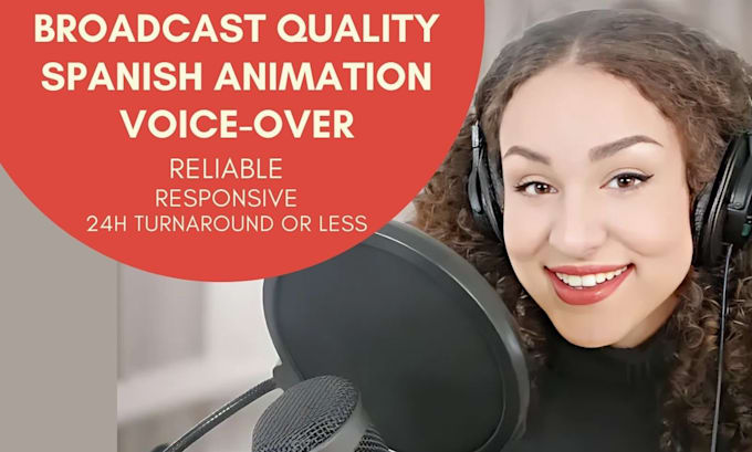 Record a broadcast quality spanish animation voice over by Camilariosir ...