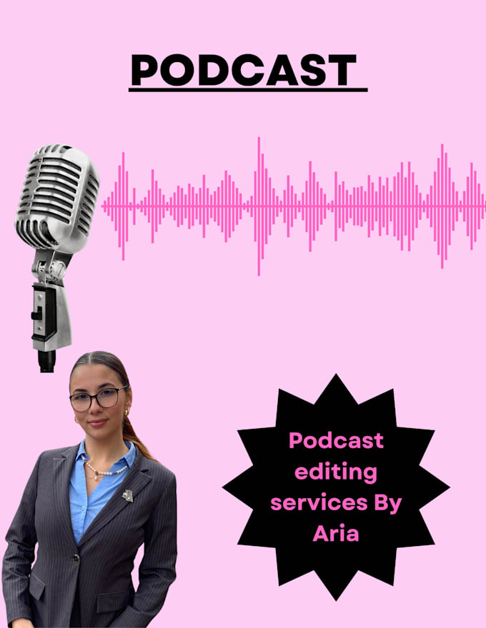 Edit your podcast with the adobe audition software by Aria_rouffignac | Fiverr