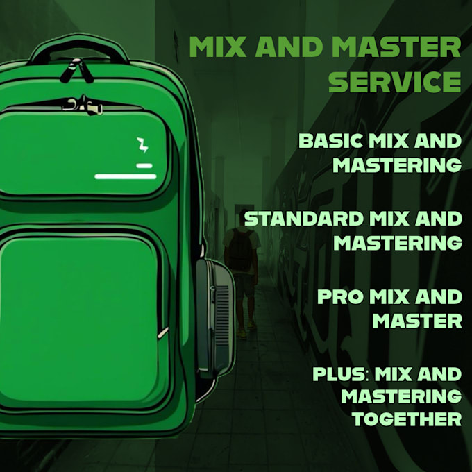 Mix your rap and trap music professionaly by Greenbackpack | Fiverr
