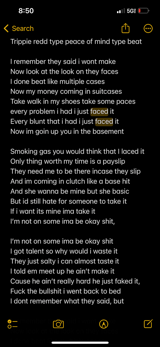 Write lyrics for your song by Young_kam | Fiverr