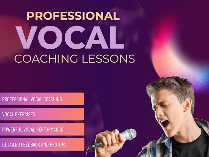 Provide singing vocal coaching lessons by Sajjad_baig | Fiverr