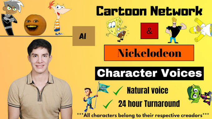 Do ai voice overs of your favorite tv cartoon character by Araot_123 ...