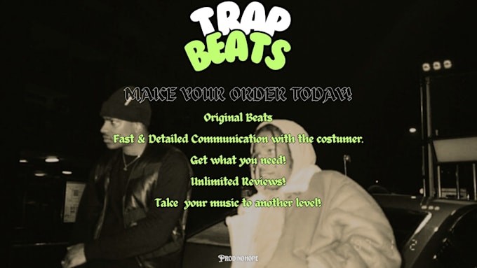 Create and produce an outstanding trap beat by Prodnohope | Fiverr