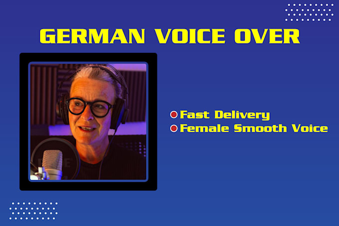 Record a female german voice over in a warm voice by Vibrovoice | Fiverr