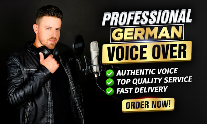 Record a german male voice over in a crisp and smooth voice by ...