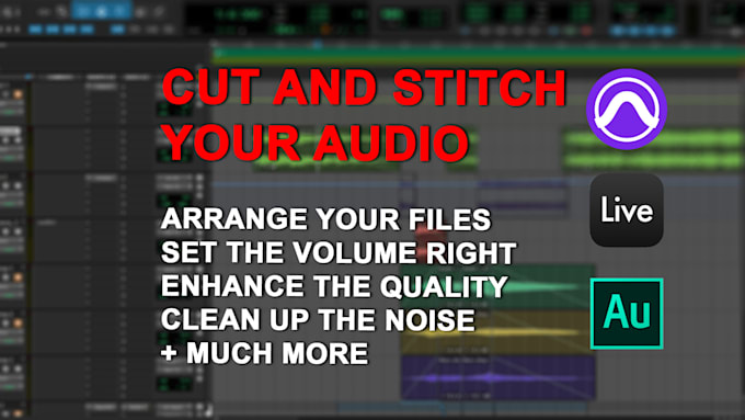 Cut and stitch your audio by Johnsmith4258 | Fiverr