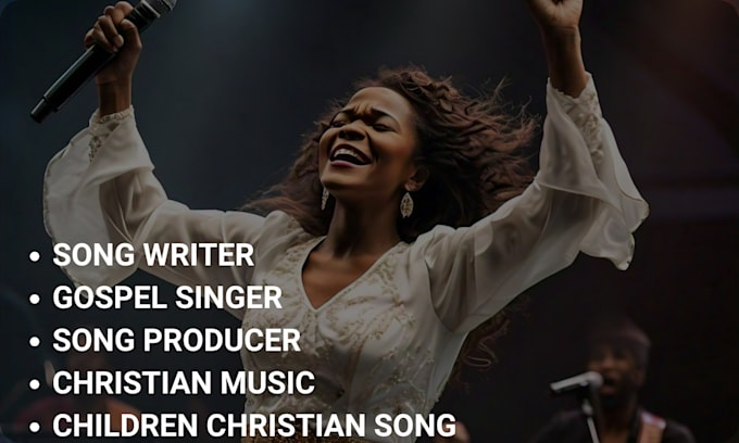 Be female vocal songwriter song singer for christian and gospel choir song by Kate_voice | Fiverr