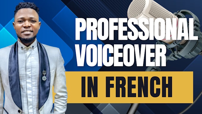 Record any french voice over in my professional studio by Radjmontero1 ...