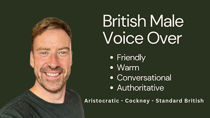 Be your british male voice over english neutral narrator by Tomsavvy1 ...