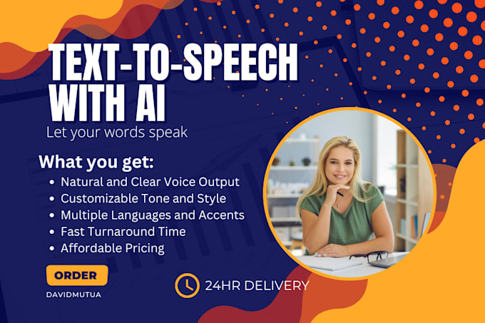 Do text to speech conversion with ai by Davidmutua | Fiverr