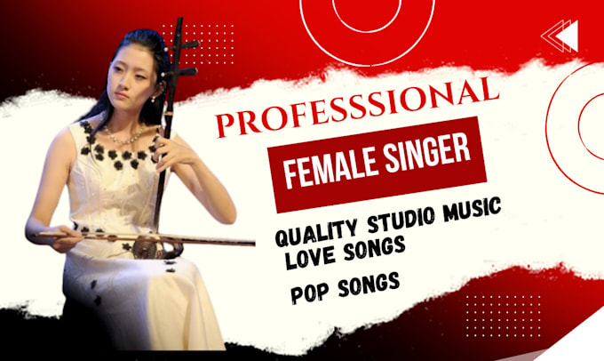 Be your female singer, vocalist, studio quality vocal, pop, love song ...