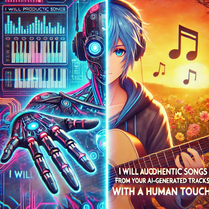 Remake or recreate your ai song into pro humanized music with vocal ...