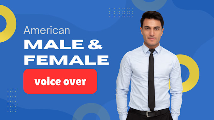 Record professional american male and female voice over by Bethmal | Fiverr