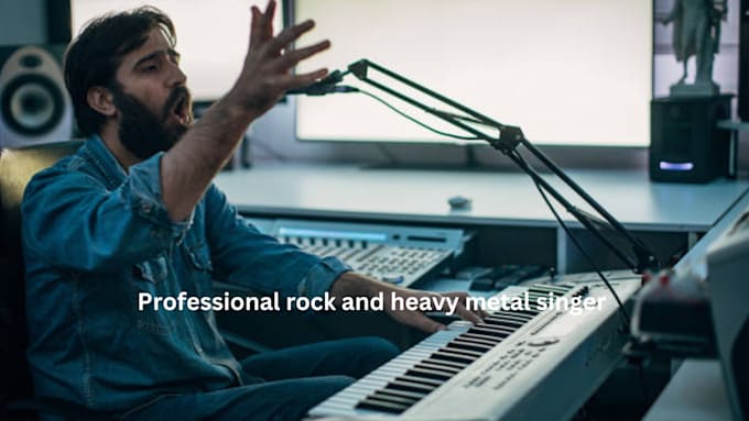 Write sing and produce rock and heavy metal song as your male vocalist ...