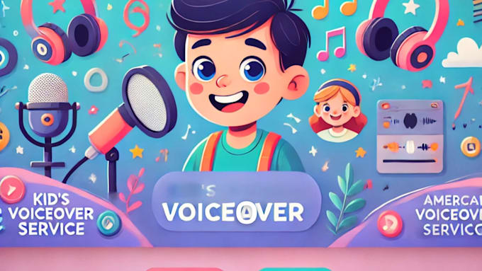 Record a professional american child voice over voice acting girl voice ...