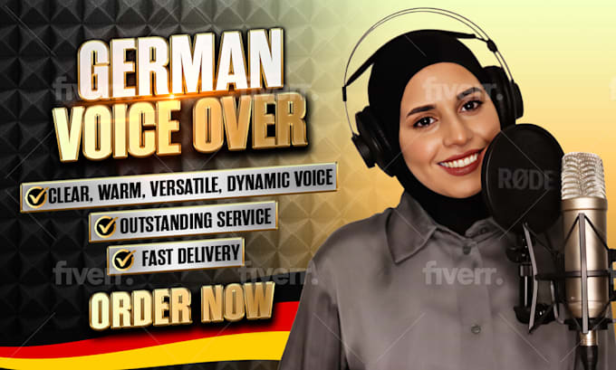 Record a german elearning voice over in a clear versatile voice by Mrs1clearvoice | Fiverr