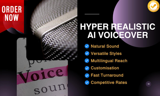 Deliver hyper realistic ai voiceovers using elevenlabs text to speech by Barunchatterjee | Fiverr