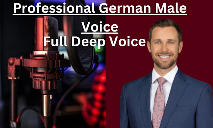 Produce a male german voice over in a full voice by Ahmed_speach | Fiverr