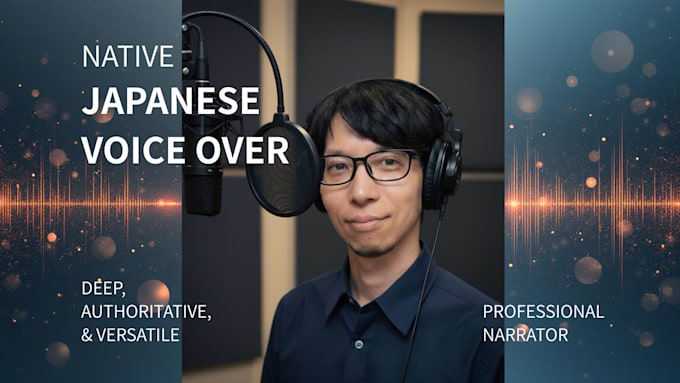 Record a professional japanese voice over for your project by Koichi_t ...