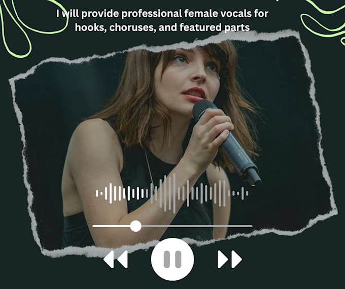 Provide female vocals for hooks, choruses, and featured parts by Sophievocalist | Fiverr