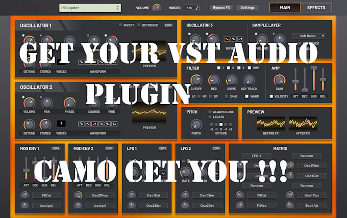 Create vst audio plugin, vst plugin for mac and pc, vst plugin with gui, dsp by Codecamo | Fiverr