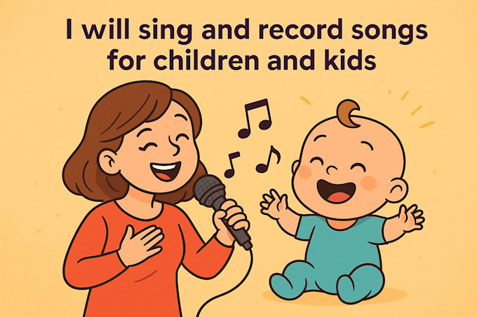 Sing and record songs for children and kids by Faheemabaig | Fiverr