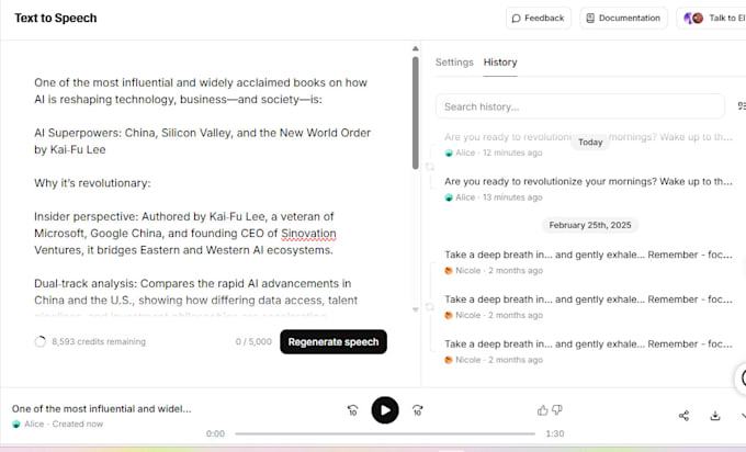 Do human like ai voiceovers with eleven labs tts by Lipikachaliha | Fiverr