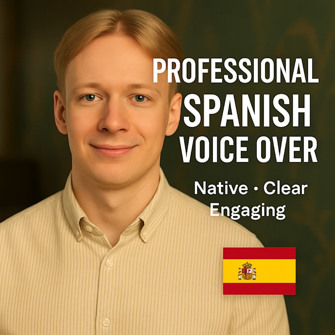 Record a professional spanish voice over for any project by Lewa1958 ...