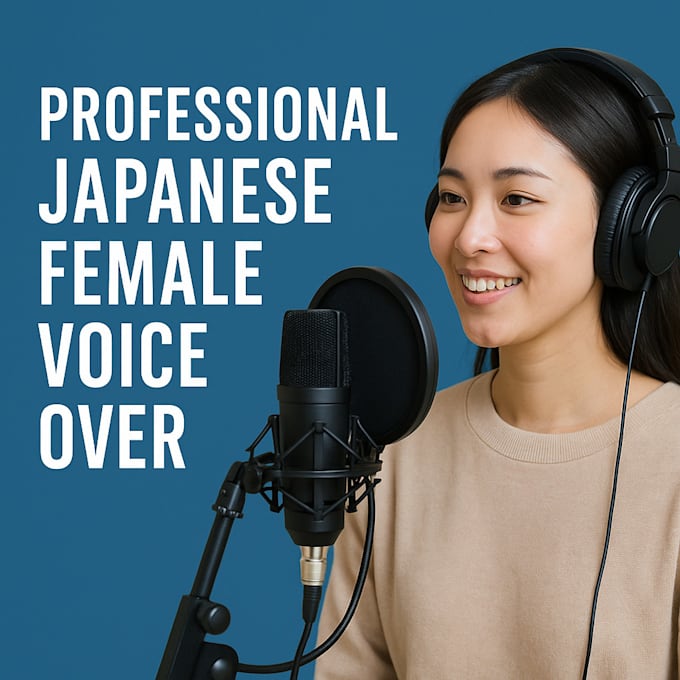 Record a natural and progessional japanese female voice over by ...