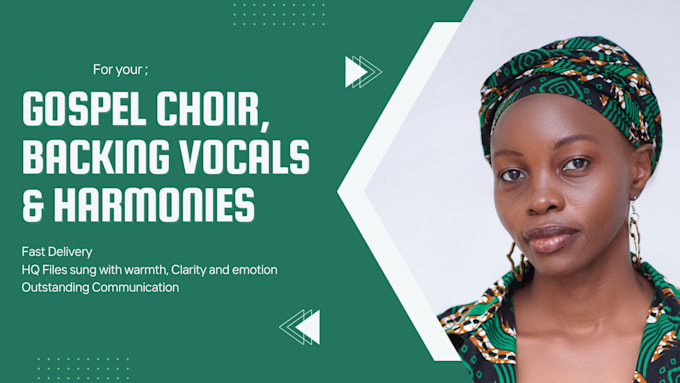 Sing gospel choir, backing vocals and harmonies for all genres by Glo ...