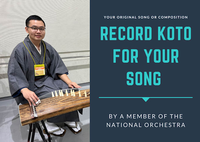Record professional koto performance for your original song by Auakira ...