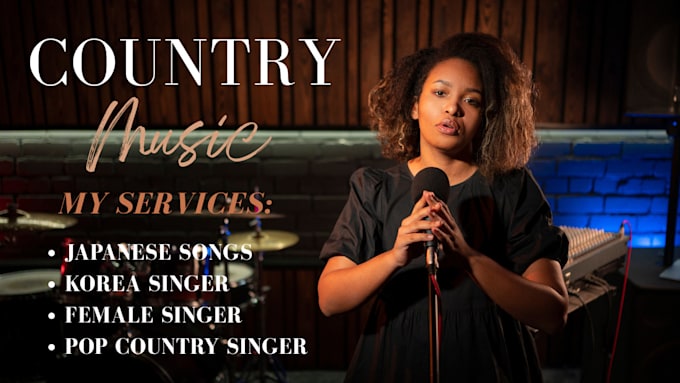 Sing custom country song as female vocalist, korea pop, japanese female ...