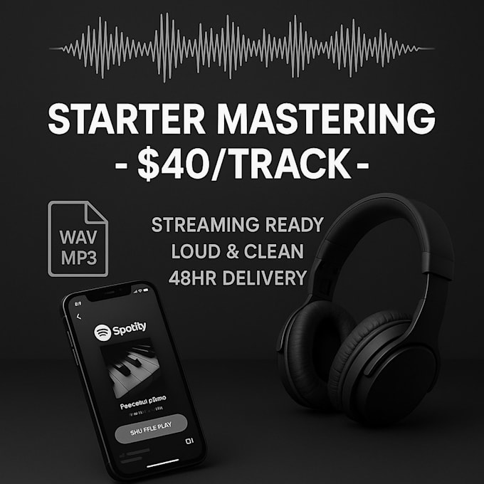 Master your track for spotify, apple music, and tiktok streaming ready ...