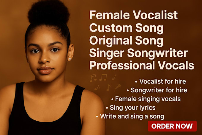 Sing and write an original song with professional female vocals by ...