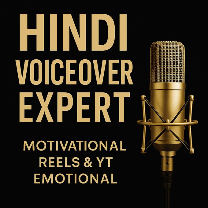 Record powerful and emotional hindi voiceover for reels and youtube by Shailesh0429 | Fiverr