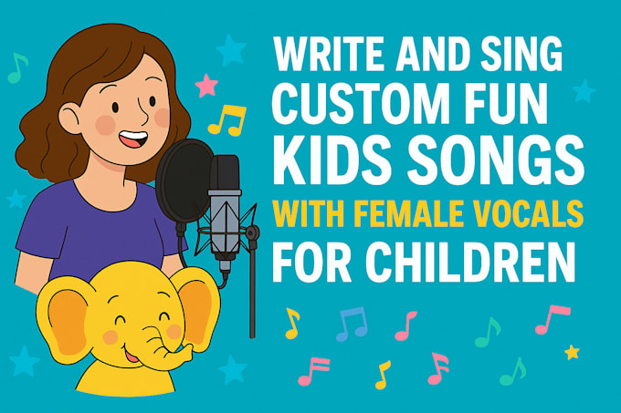 Write and sing new year custom fun kids songs with female vocals for ...