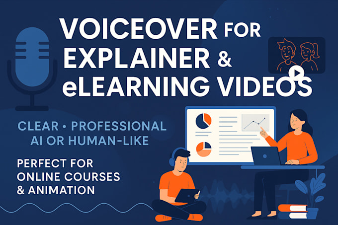 Create ai voiceover for explainer and elearning videos by Miltan_r | Fiverr