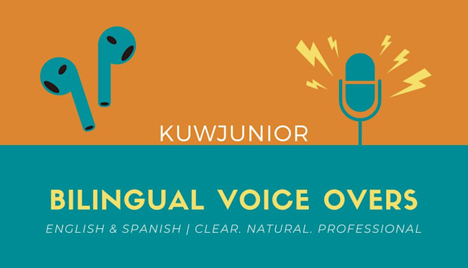 Record bilingual english and spanish voiceo overs by Kuwjunior | Fiverr