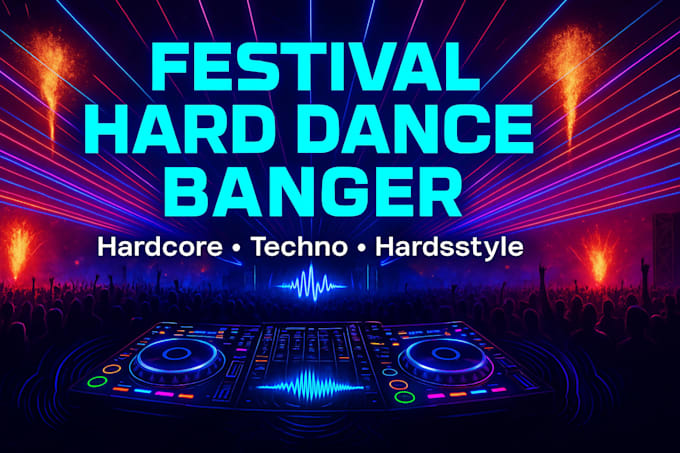 Create a festival ready hard dance banger, hardcore, techno, hardstyle by Harddanceweapon | Fiverr