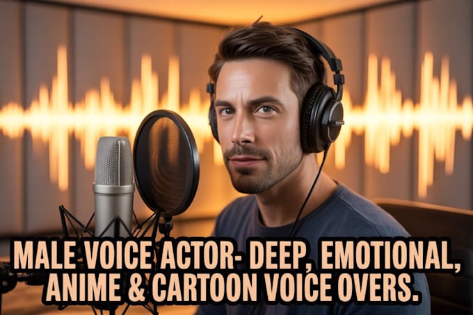 Be your nsfw sfw male voice actor anime cartoon characte deep voiceover ...