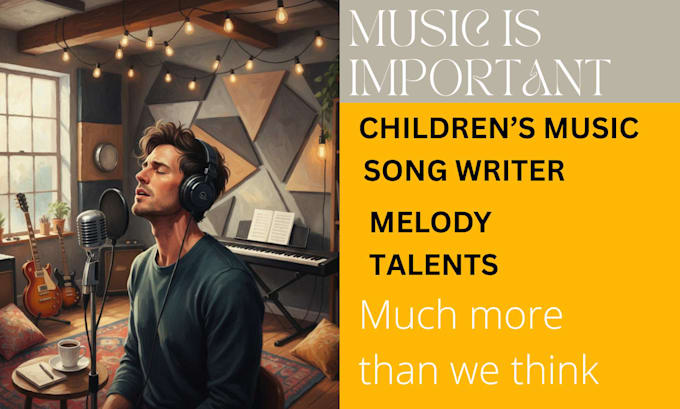 Write catchy children songs for kid learning project by Dawson_gerald ...