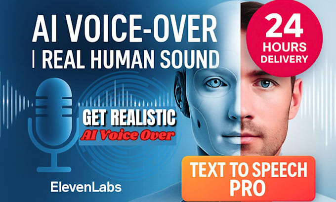 Provide realistic ai voice over with natural human voice using elevenlabs tts by Voxonicai | Fiverr