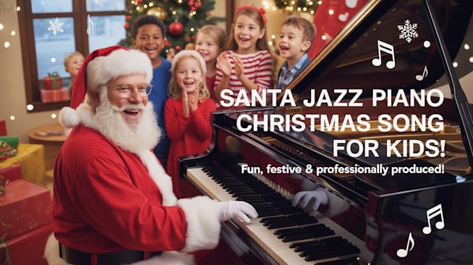 Create and produce a fun santa jazz piano christmas and new year song ...