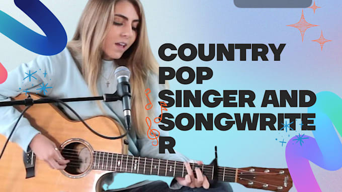 Be your female custom country song singer female vocalist pop rock ...
