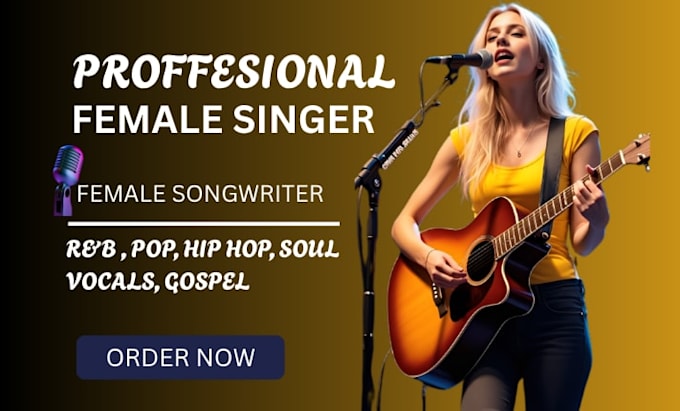 Be your female singer female gospel pop soul singer songwriter producer ...