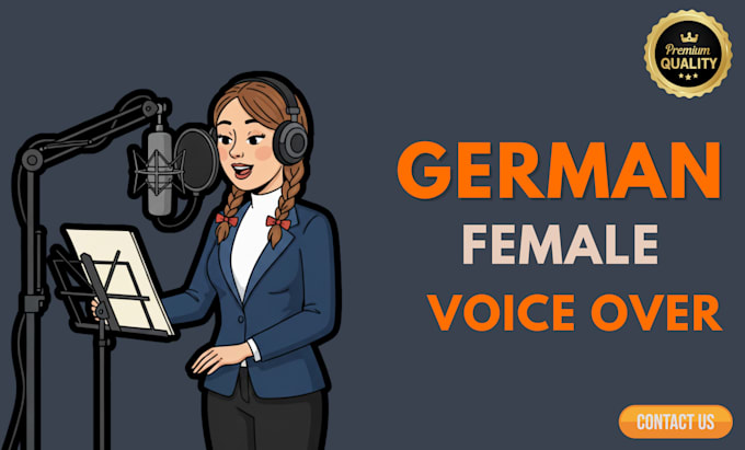 Do german female voice over for you by Shahzanaslam461 | Fiverr