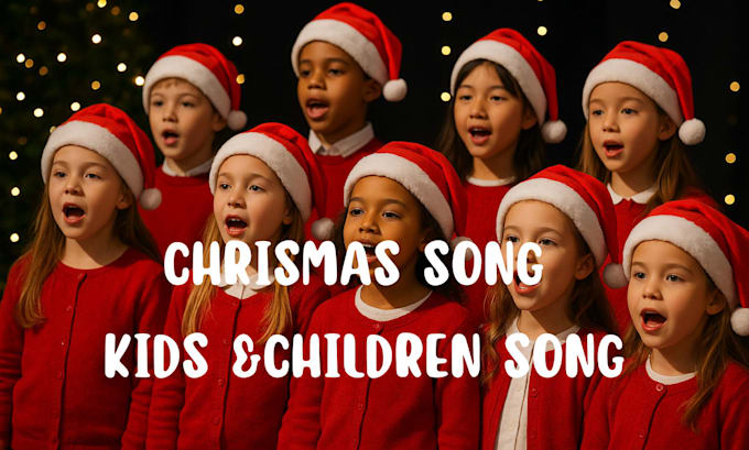 Sing christmas song, compose children choir song, kids music new year ...