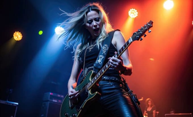 Female rock singer, hard rock singer, rock metal singer scream metal ...